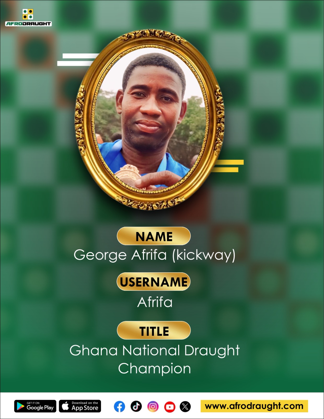 AfroDraught - Online Draught Board Game